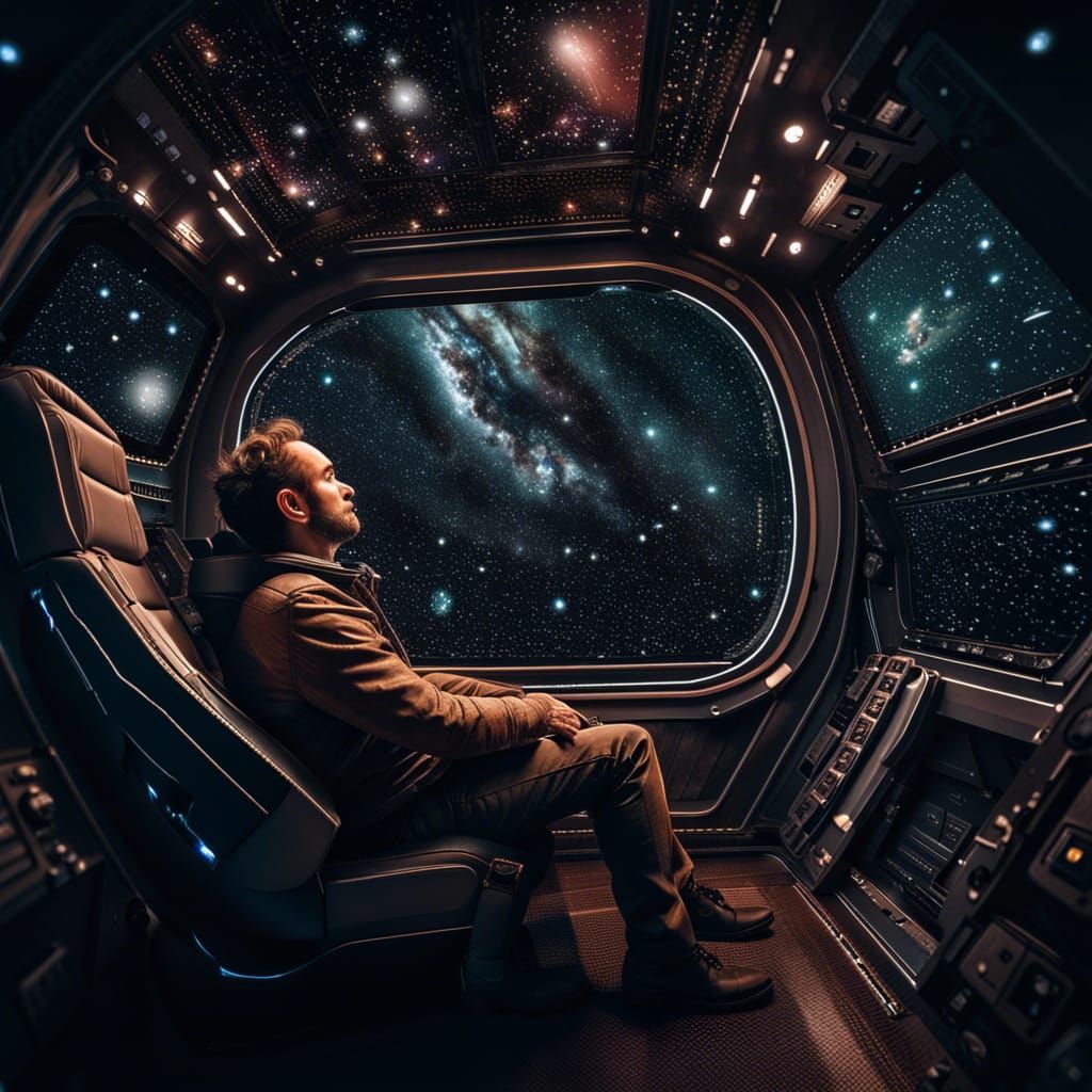 contemplating the stars - AI Generated Artwork - NightCafe Creator