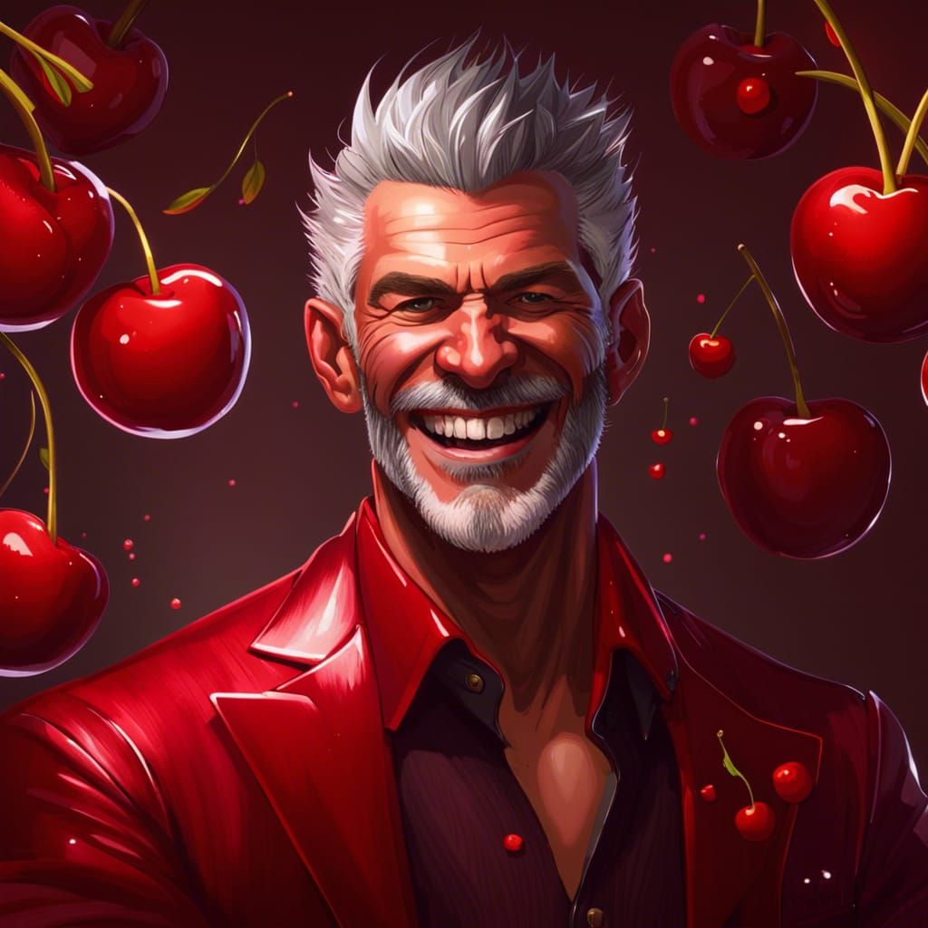 A Sweet Cherry man - AI Generated Artwork - NightCafe Creator