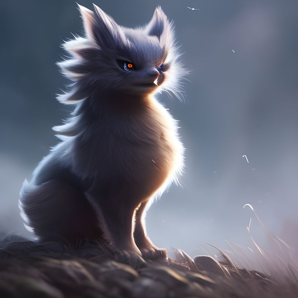 Fluffy🐈 - AI Generated Artwork - NightCafe Creator