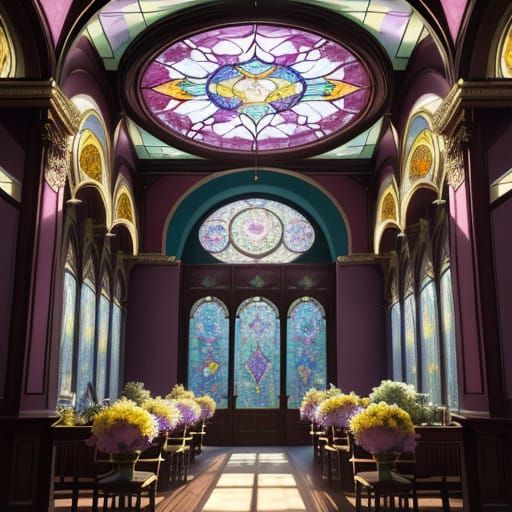 Stained Glass/Visiting Hall - Stained Glass/Visiting Hall