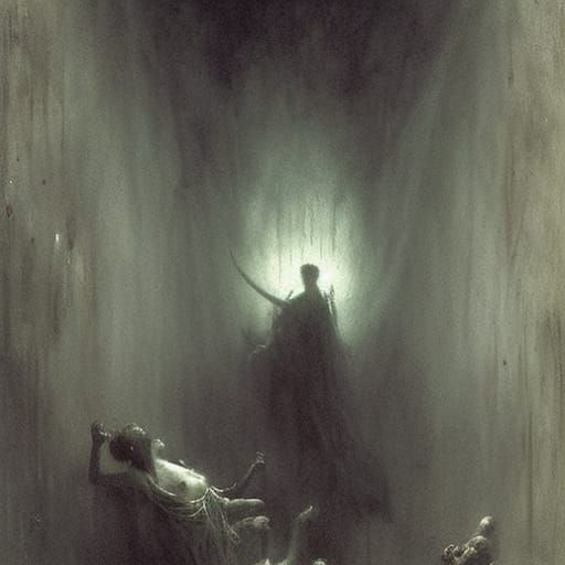 Abstract expression of fear - AI Generated Artwork - NightCafe Creator