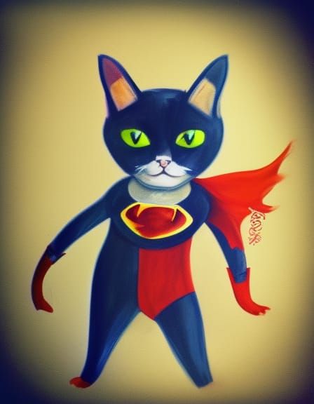 The Cat Hero: Captain Kitty - AI Generated Artwork - NightCafe Creator