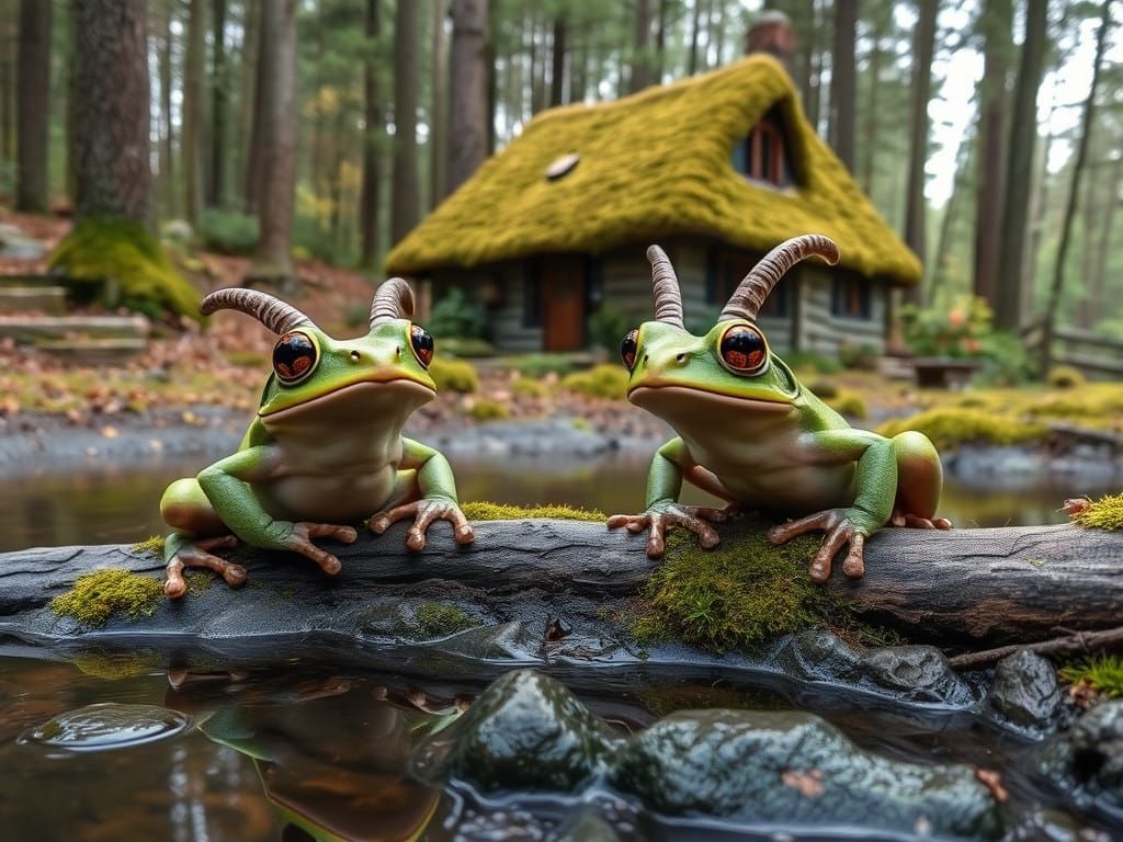 Whistling Tree Frogs with Anglo-Nubian Goat Ears