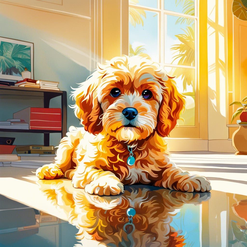 Cavapoo - AI Generated Artwork - NightCafe Creator