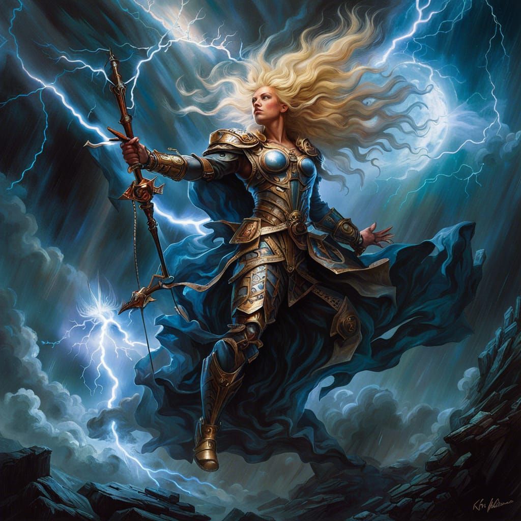 The New Thundergod after Ragnarok - AI Generated Artwork - NightCafe Creator