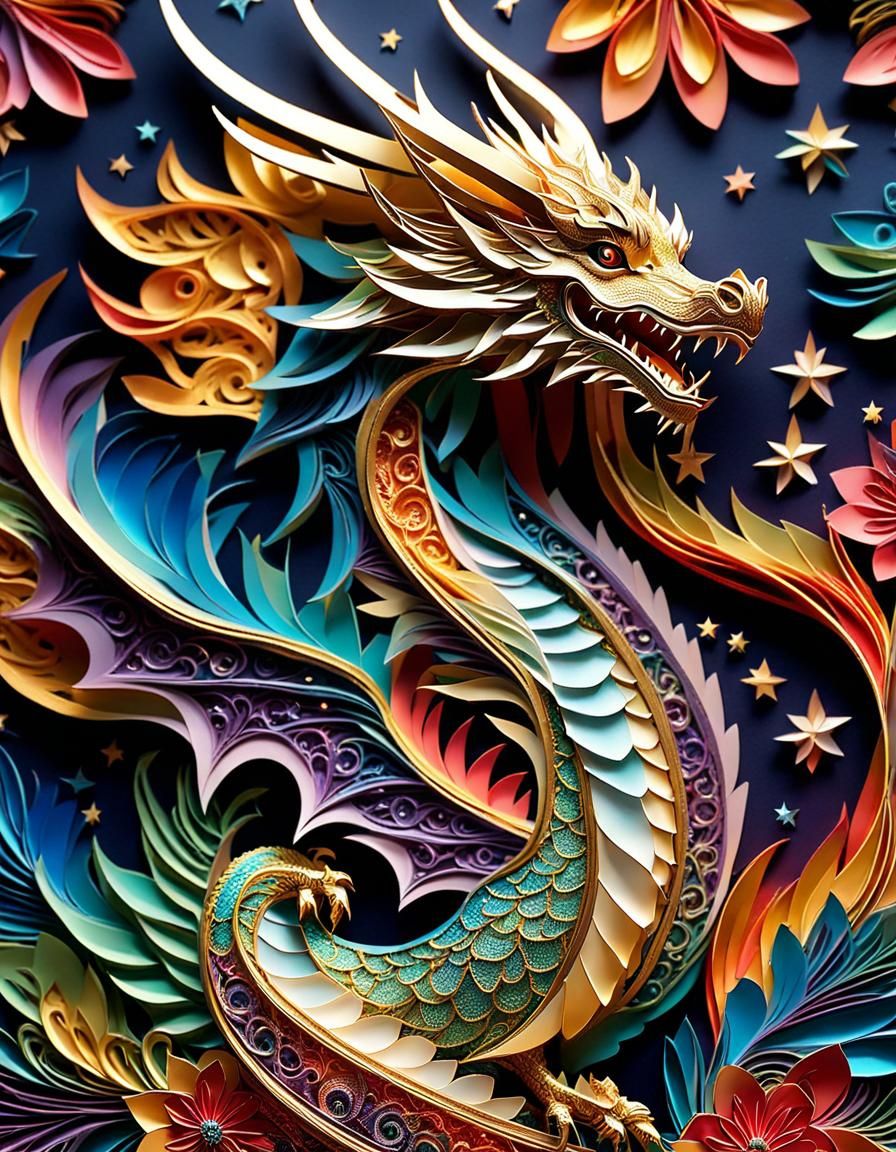 Galactic Dragon - AI Generated Artwork - NightCafe Creator