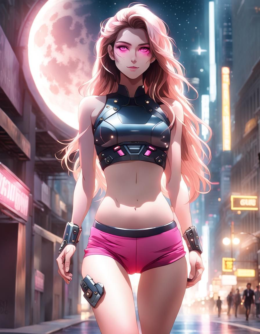 A Cyborg Stroll Downtown - AI Generated Artwork - NightCafe Creator