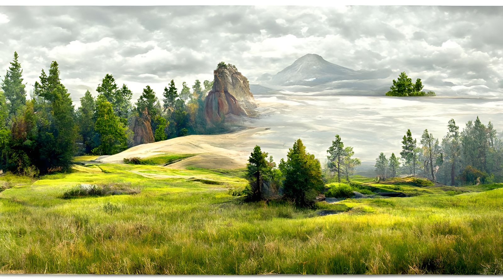 Scattered Landscape Vista - AI Generated Artwork - NightCafe Creator