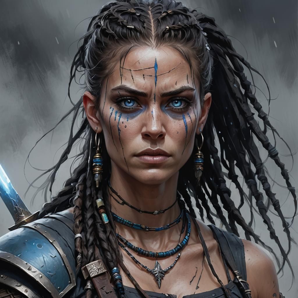 Pict Woman Worrior - AI Generated Artwork - NightCafe Creator