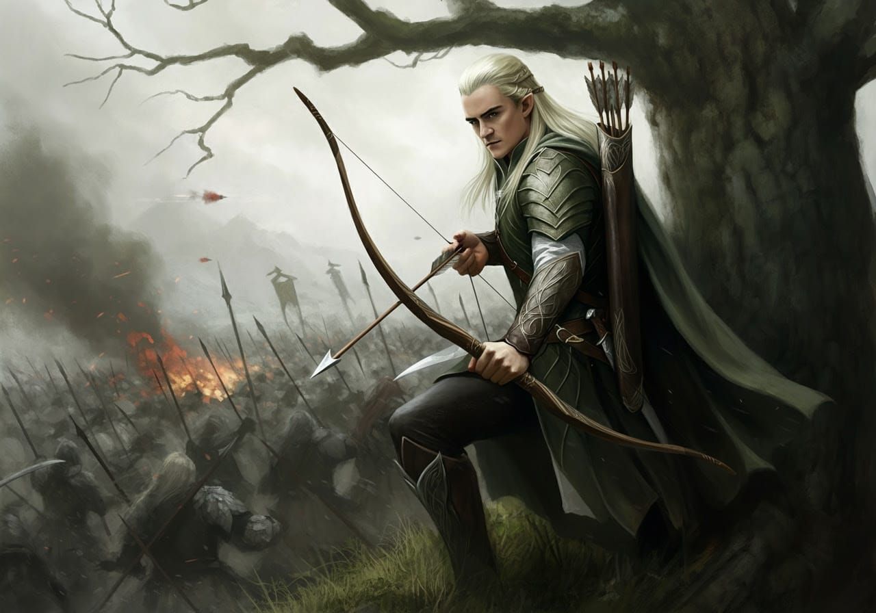 Legolas at the battlefield - Legolas at the battlefield
