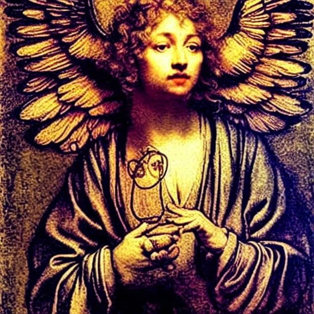 Angel of creativity elegant wings... - AI Generated Artwork - NightCafe ...