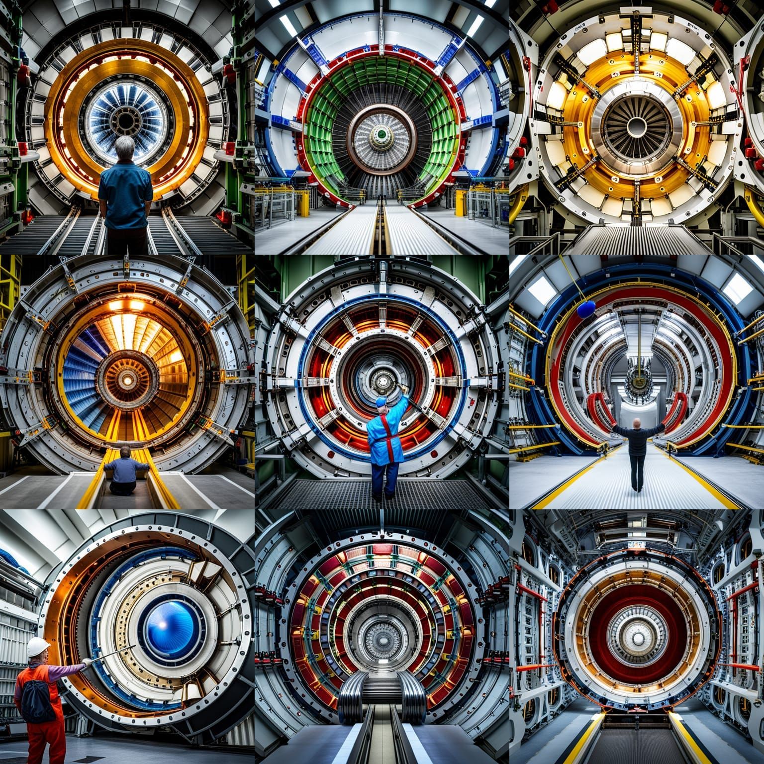 Next generation particle collider plus fusion reactor - AI Generated Artwork - NightCafe Creator