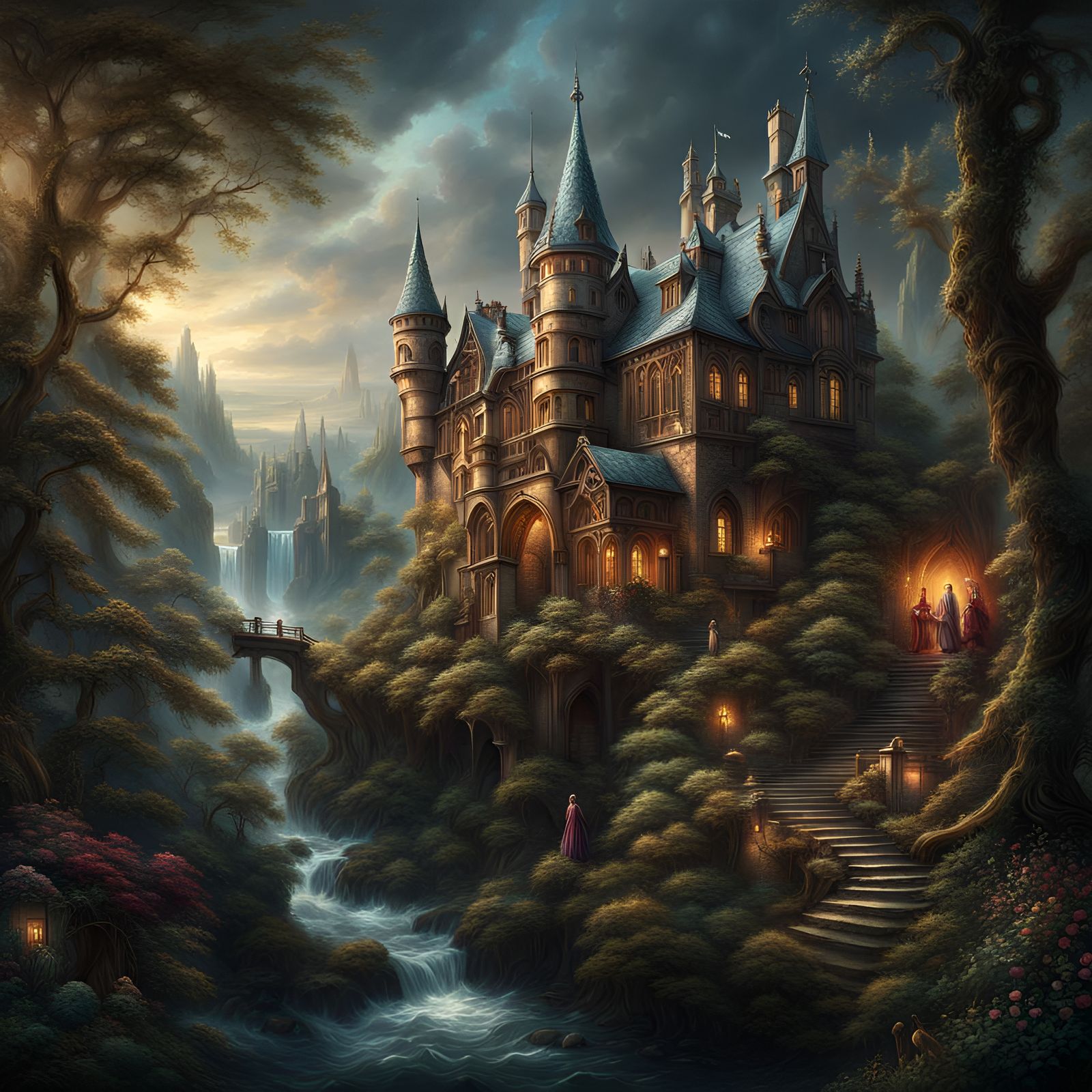 Grimm's Castle - AI Generated Artwork - NightCafe Creator