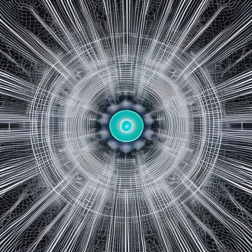 low shutter speed, blured lights, black background, dark, geometry ...