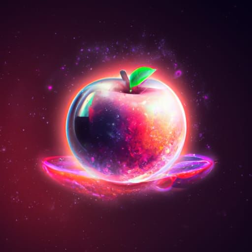 Space Apple - AI Generated Artwork - NightCafe Creator