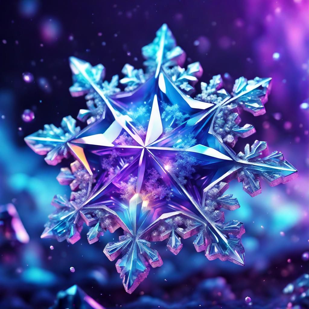 Snowflake - AI Generated Artwork - NightCafe Creator