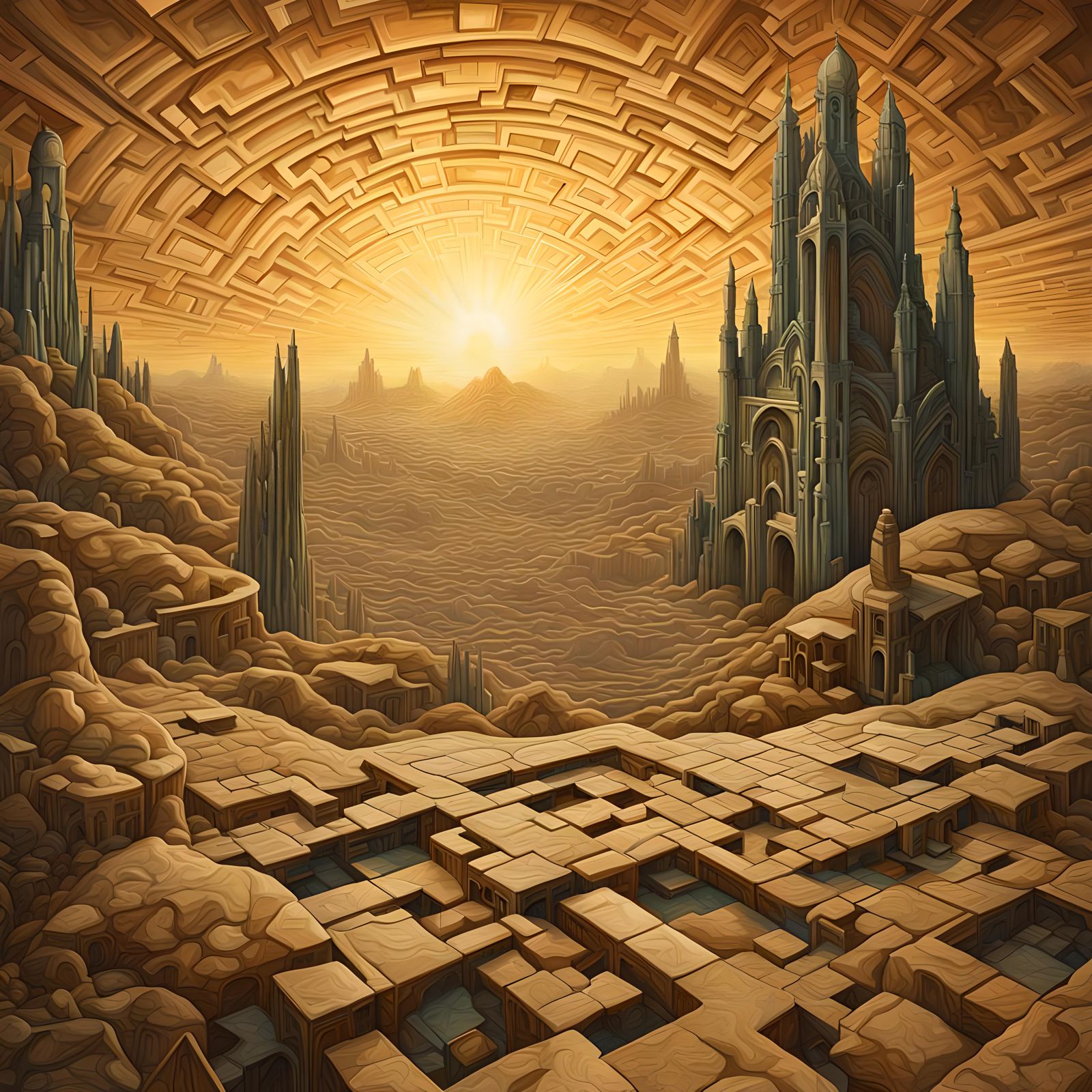 The Structure of Everything - AI Generated Artwork - NightCafe Creator