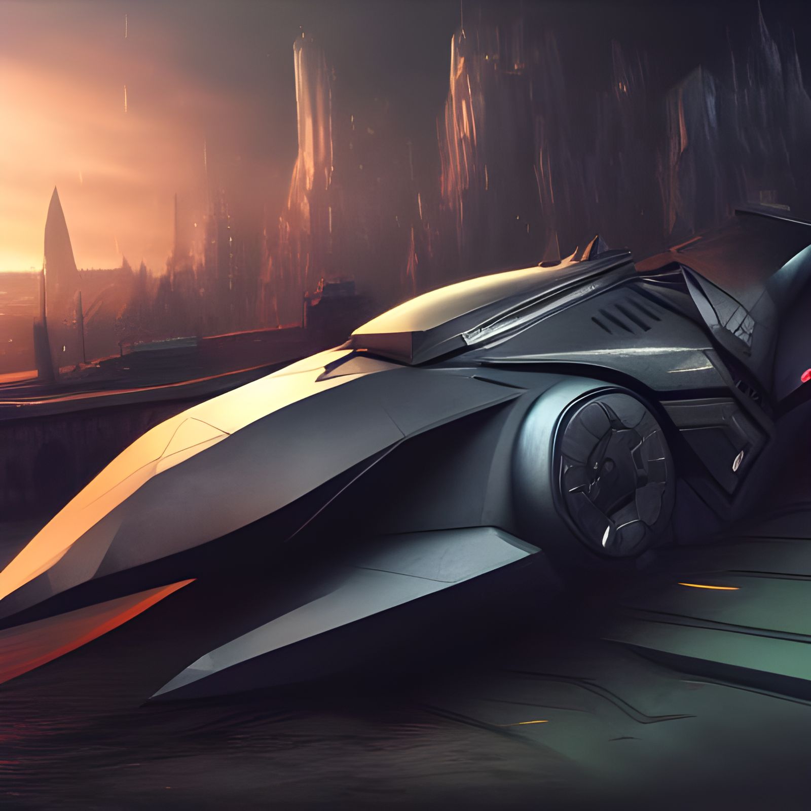 Batmobile - AI Generated Artwork - NightCafe Creator