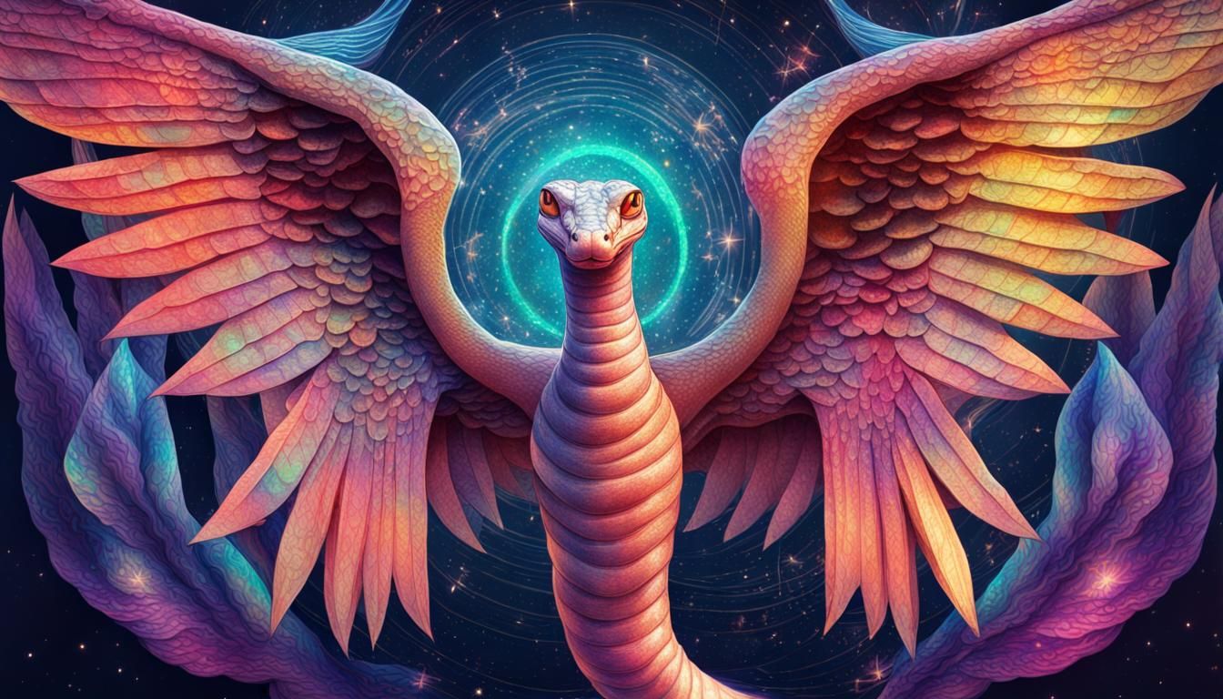 Galactic Snake Guardian - AI Generated Artwork - NightCafe Creator