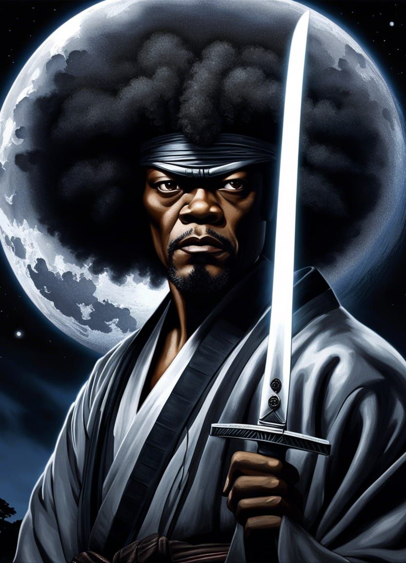 Samuel L. Jackson as Afro Samurai - AI Generated Artwork - NightCafe ...