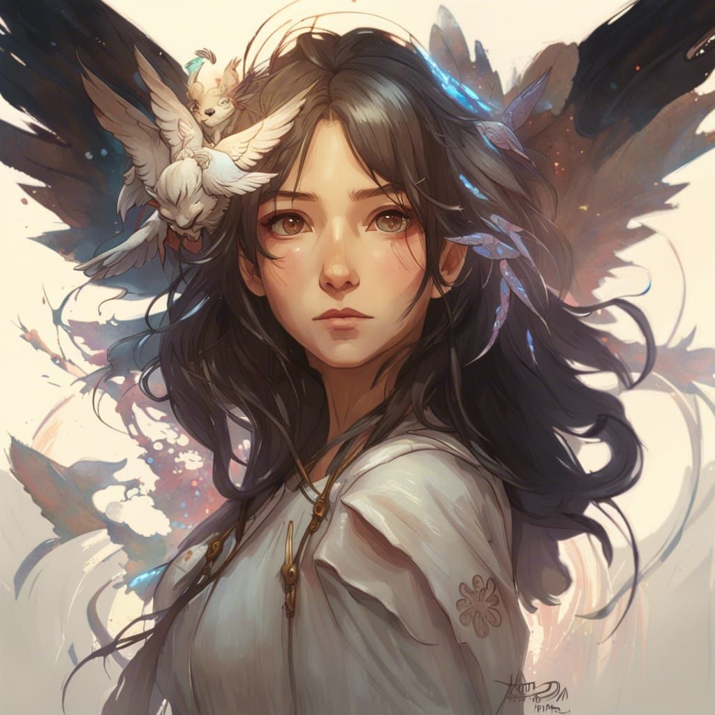 Angelic creatures - AI Generated Artwork - NightCafe Creator