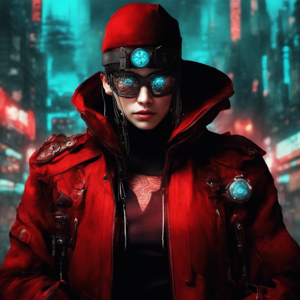 Marilyn, Shadowrun cyberdecker, jacked into the matrix - AI Generated ...