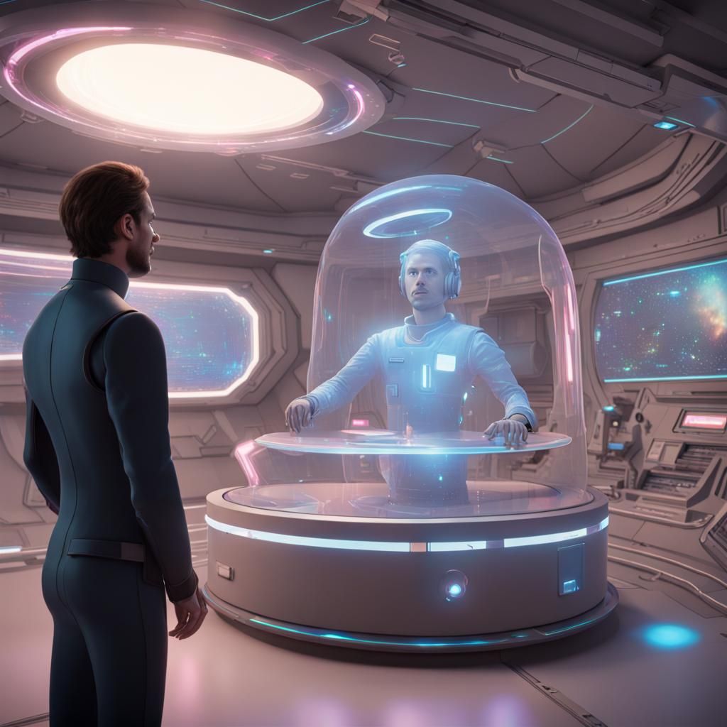Holographic communication system. - AI Generated Artwork - NightCafe ...