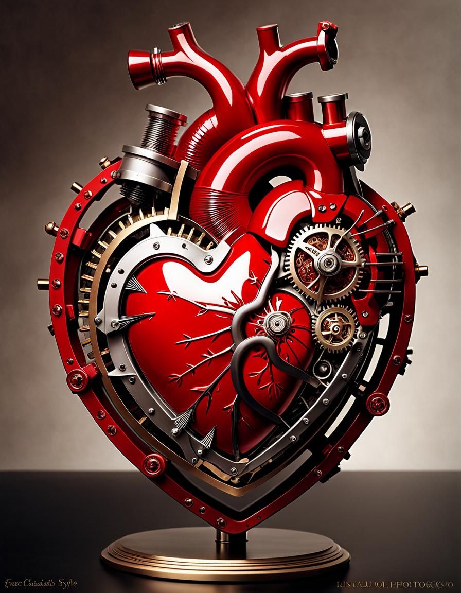 Mechanical heart - AI Generated Artwork - NightCafe Creator