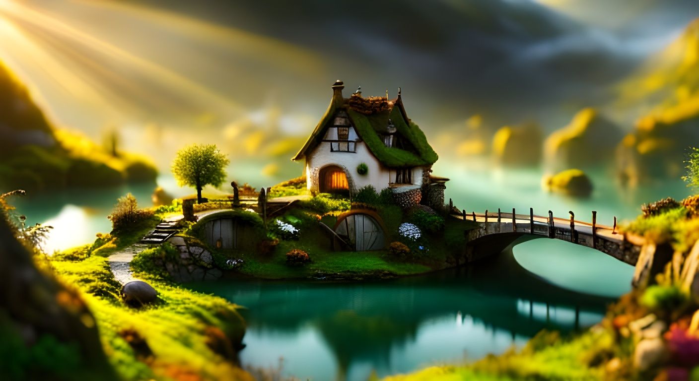 Idyllic Mini Life - AI Generated Artwork - NightCafe Creator