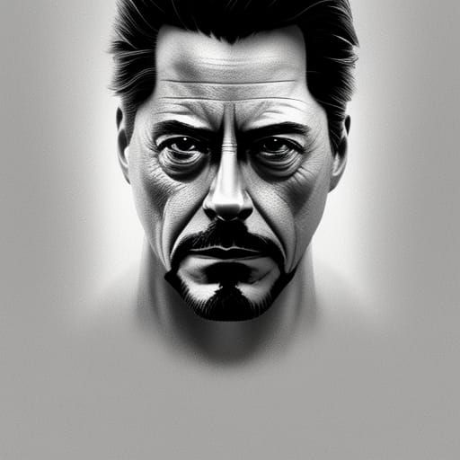 Tony Stark (Robert Downey Jr.) - AI Generated Artwork - NightCafe Creator