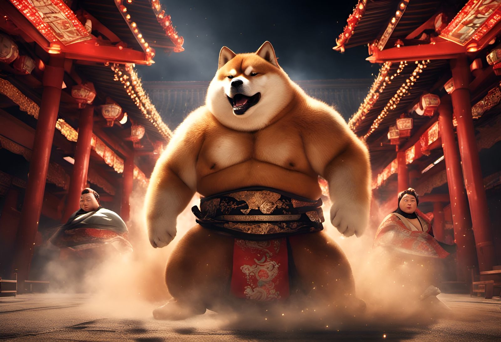 Sumo Shiba Inu - AI Generated Artwork - NightCafe Creator
