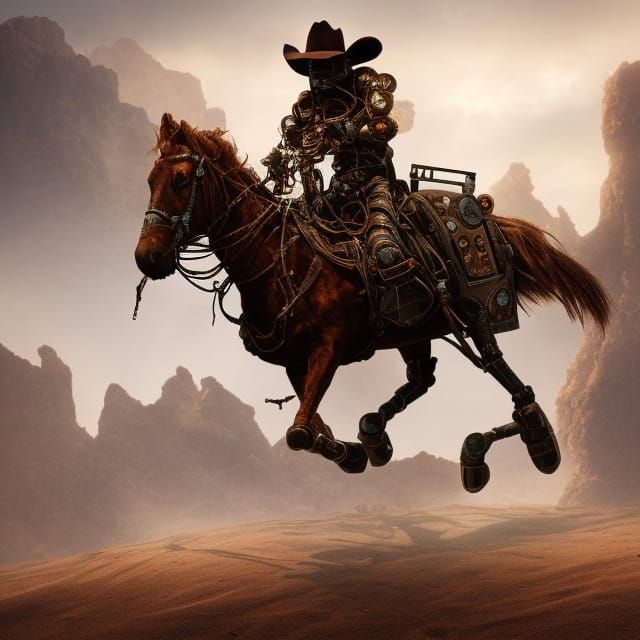 Rusty Rider - AI Generated Artwork - NightCafe Creator