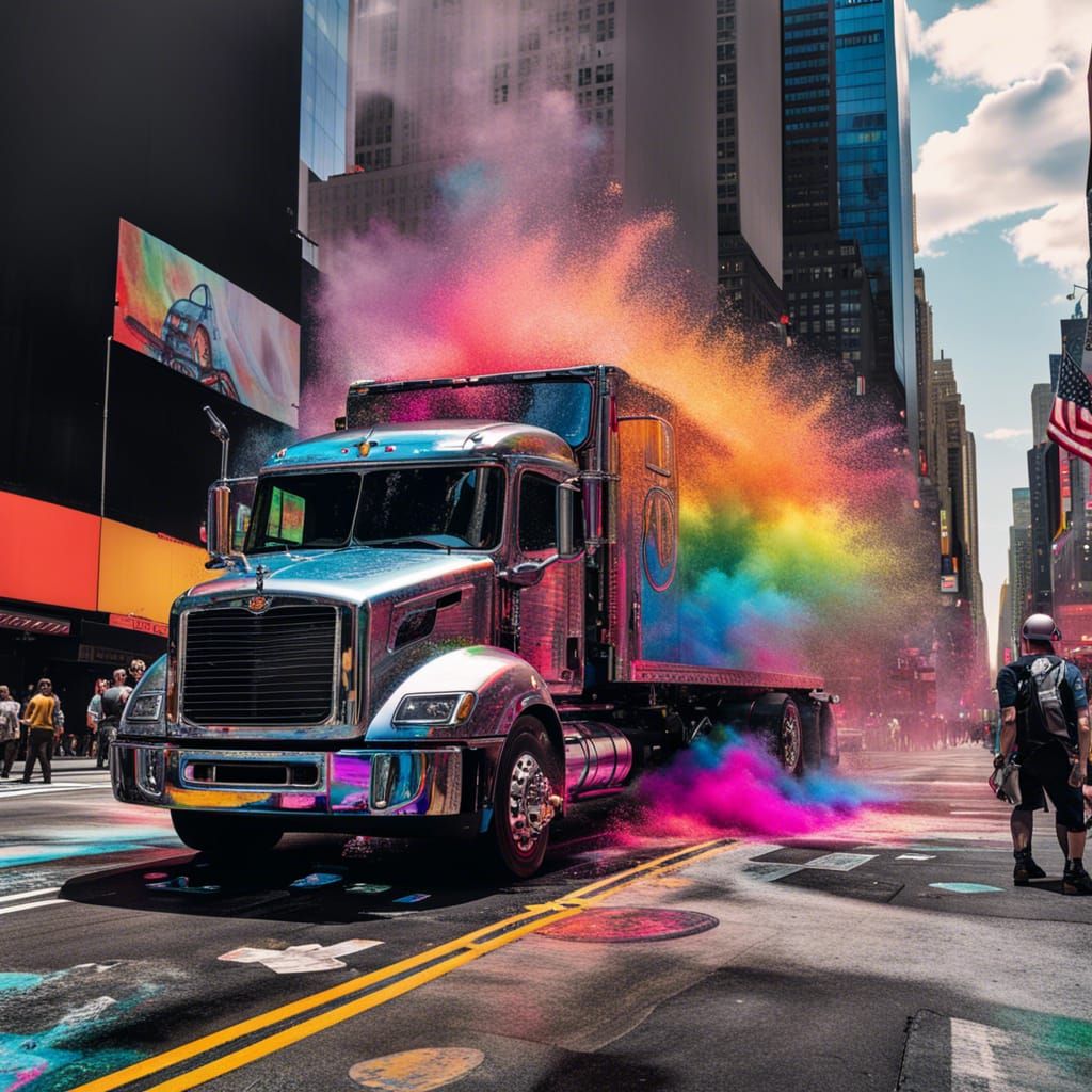 Nitro Glycerin truck spill on cyber highway, sparking from the skies ...