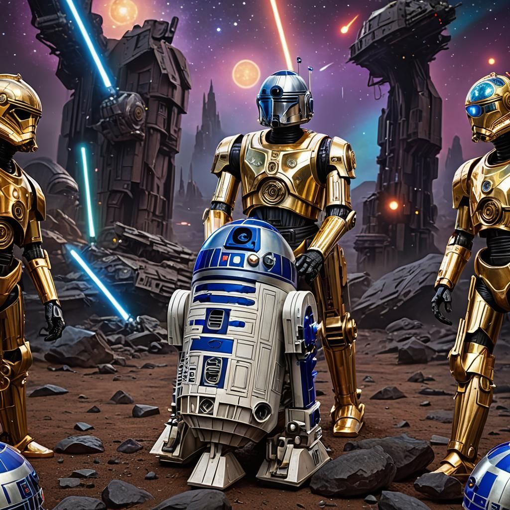 R2D2 Robot - AI Generated Artwork - NightCafe Creator