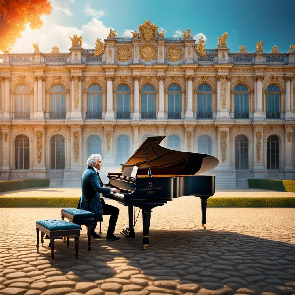 Wolfgang Amadeus Mozart - AI Generated Artwork - NightCafe Creator