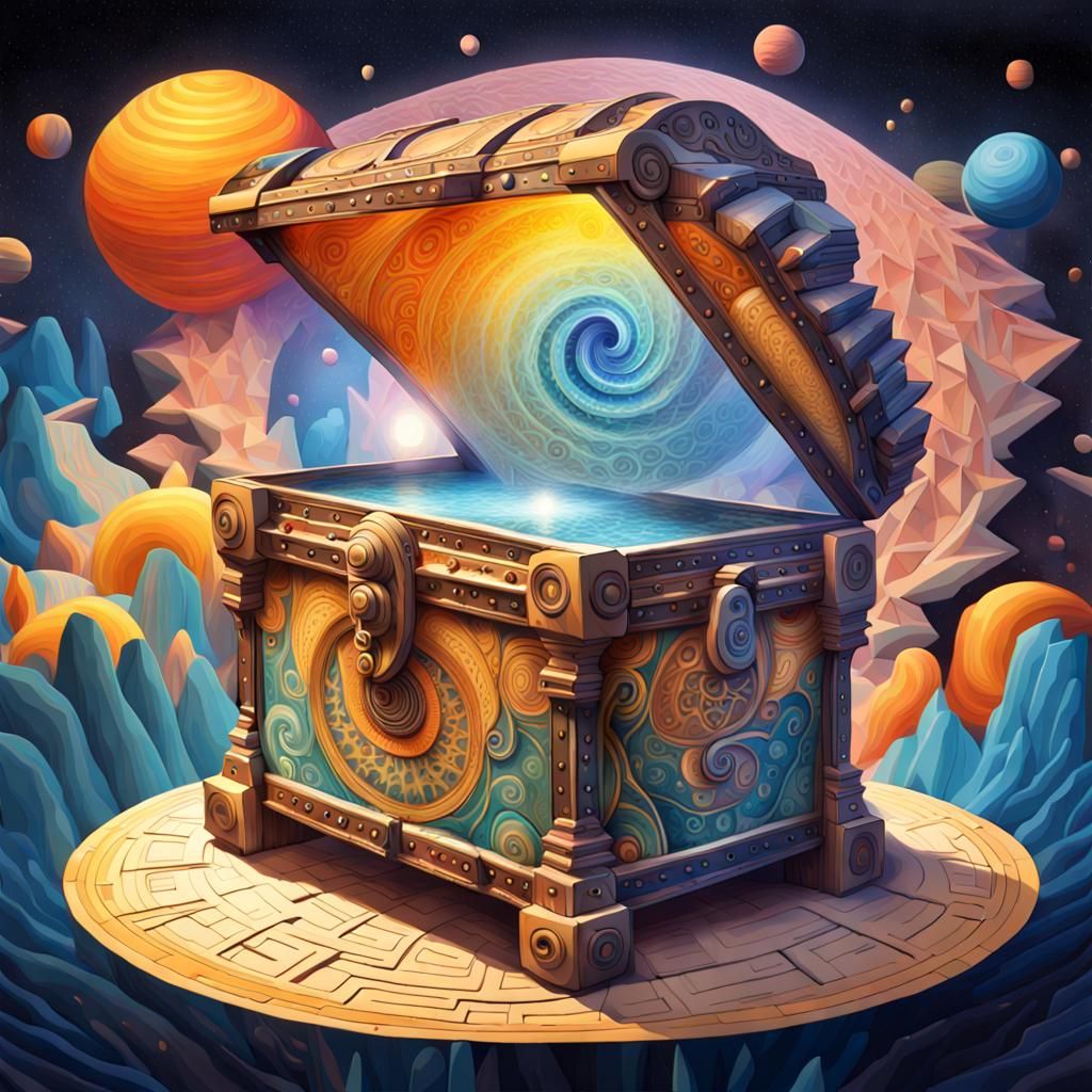 Pandora's Treasures - AI Generated Artwork - NightCafe Creator