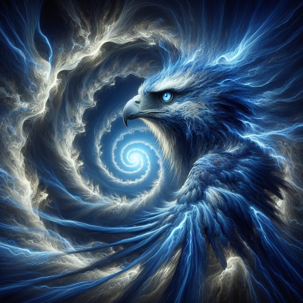 Lightning Hawk - AI Generated Artwork - NightCafe Creator