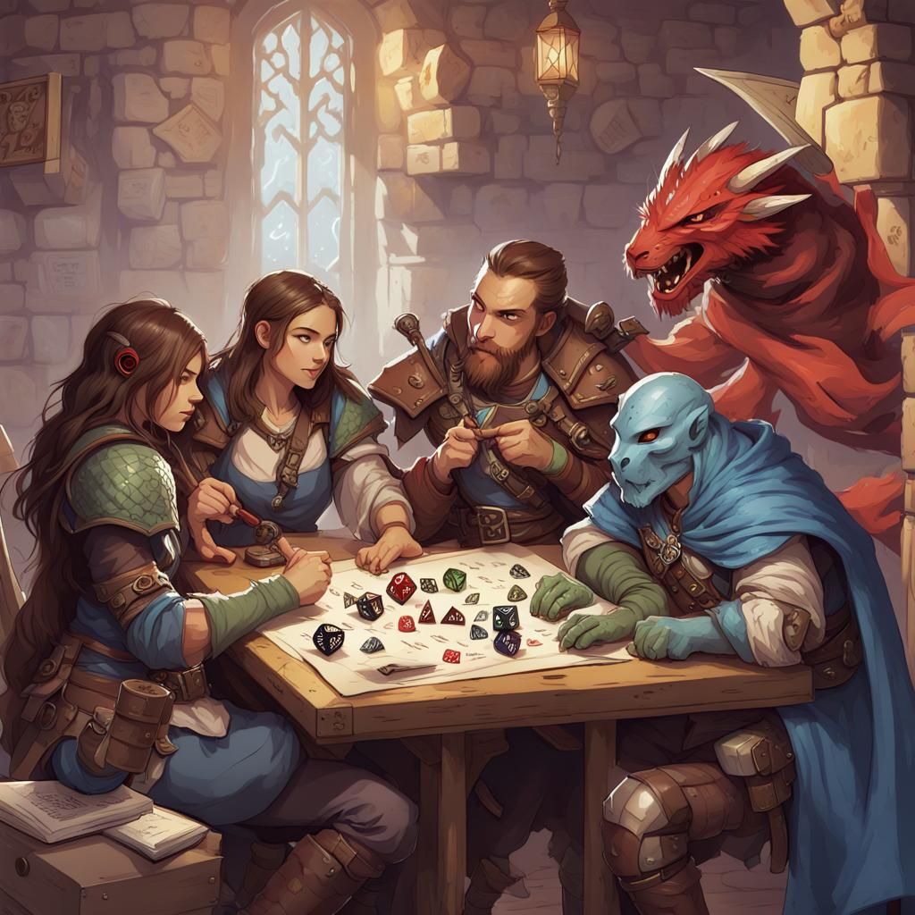 poster, Dungeons & Dragons club, after school, fantasy, roleplaying ...