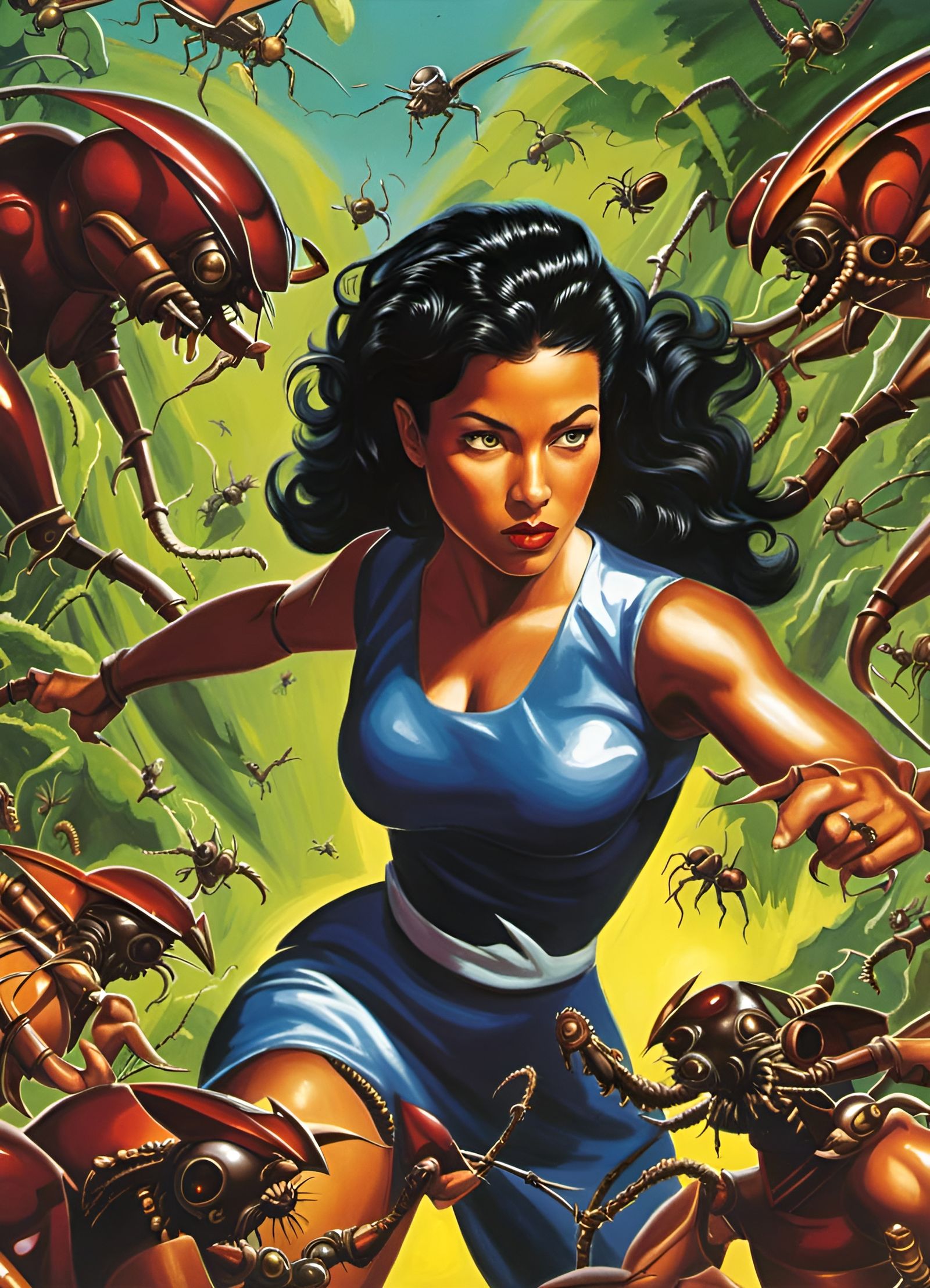 Alien Insect Attack - AI Generated Artwork - NightCafe Creator