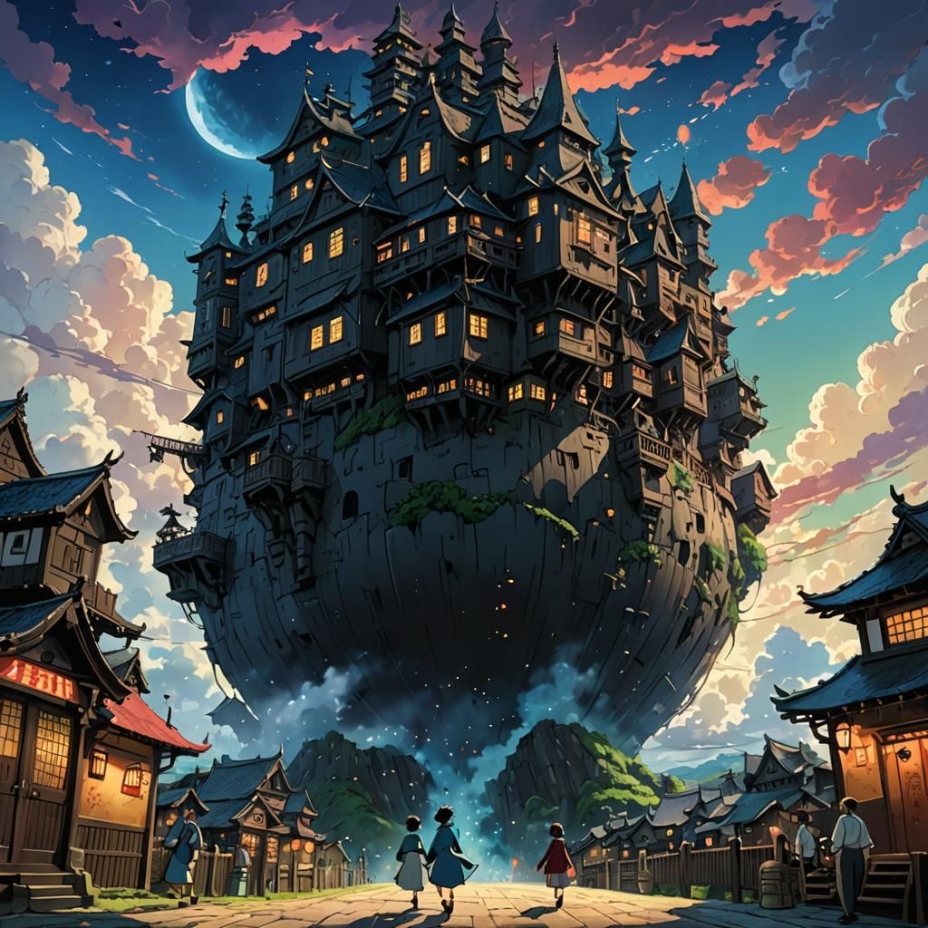 spirited castle - AI Generated Artwork - NightCafe Creator