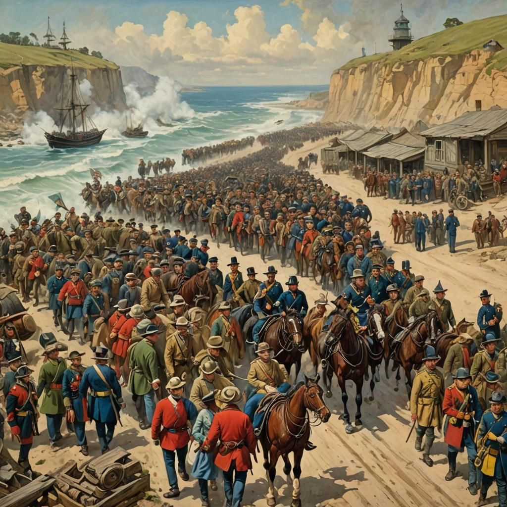 Sherman's March to the Sea - AI Generated Artwork - NightCafe Creator