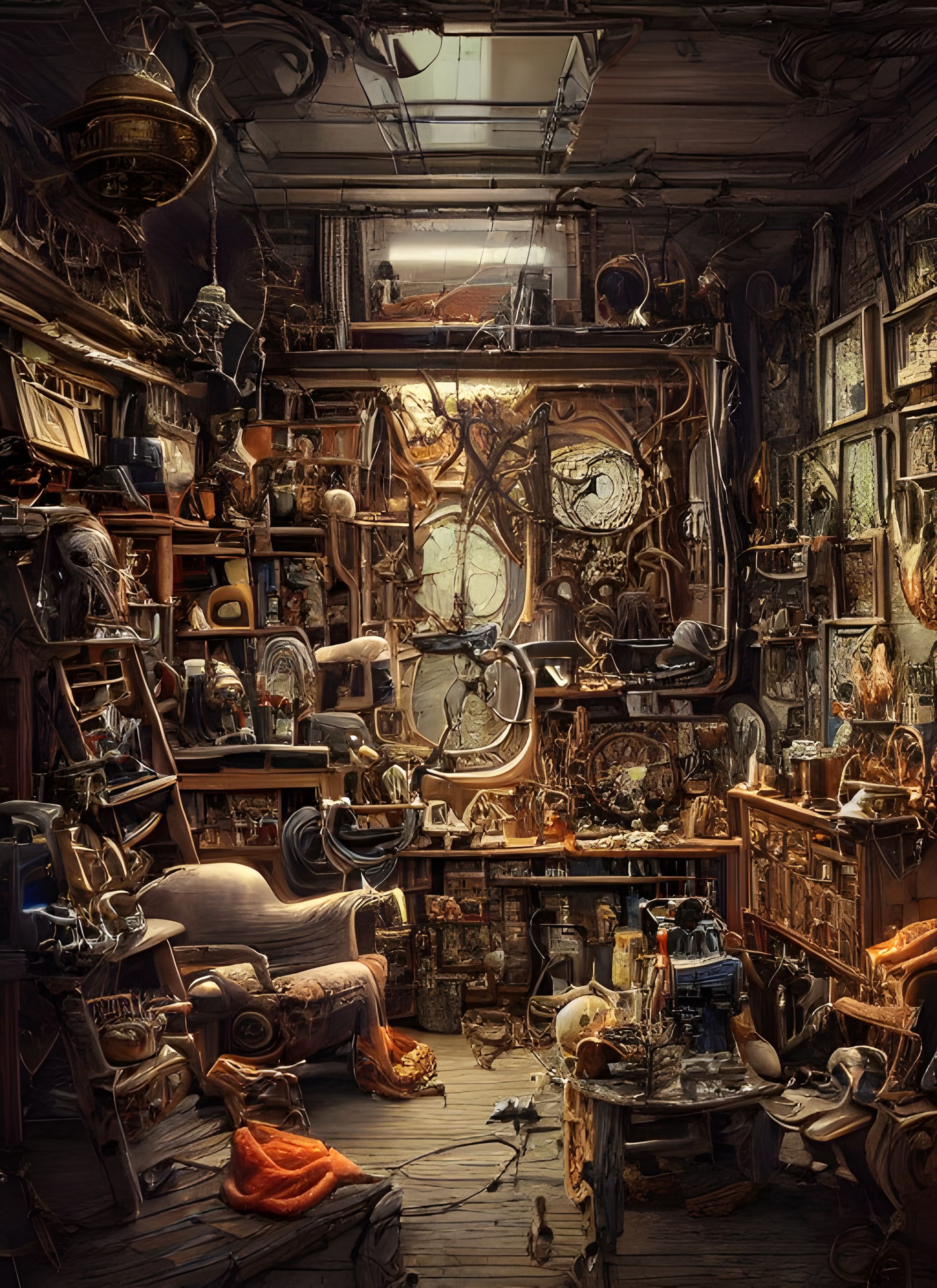 Untidy workshop : r/nightcafe