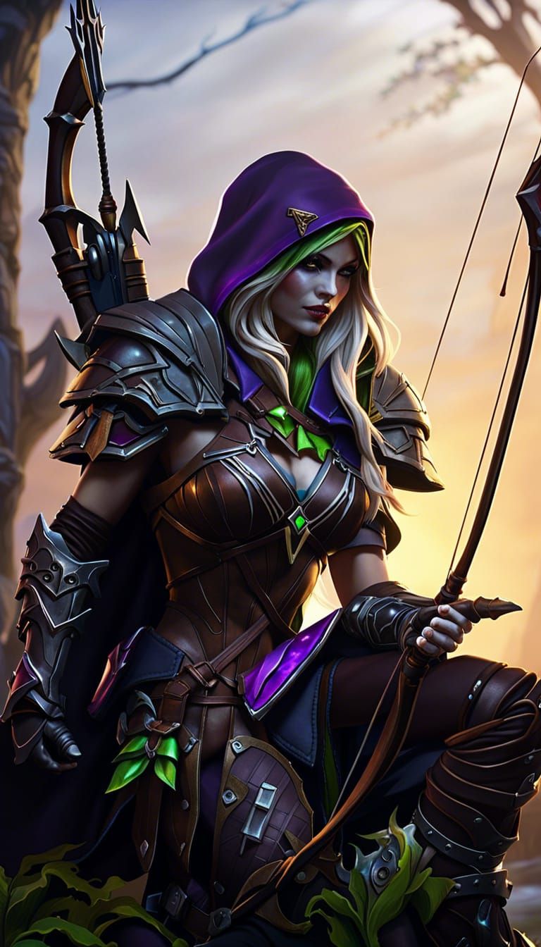 Sylvanas Windrunner Banshee Queen - AI Generated Artwork - NightCafe Creator