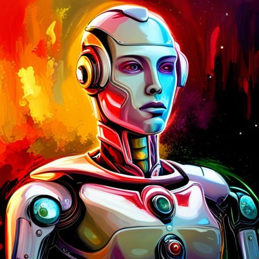 Android Portrait - AI Generated Artwork - NightCafe Creator