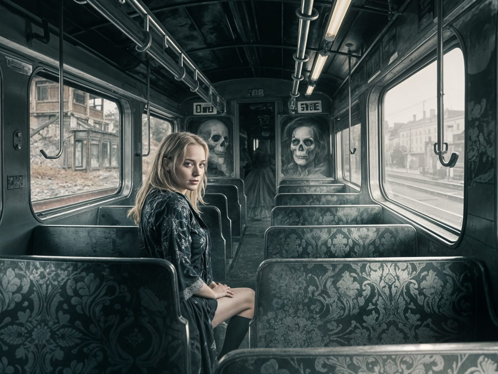 In GHOST Train - Ethereal Passengers on a Ghostly Commute