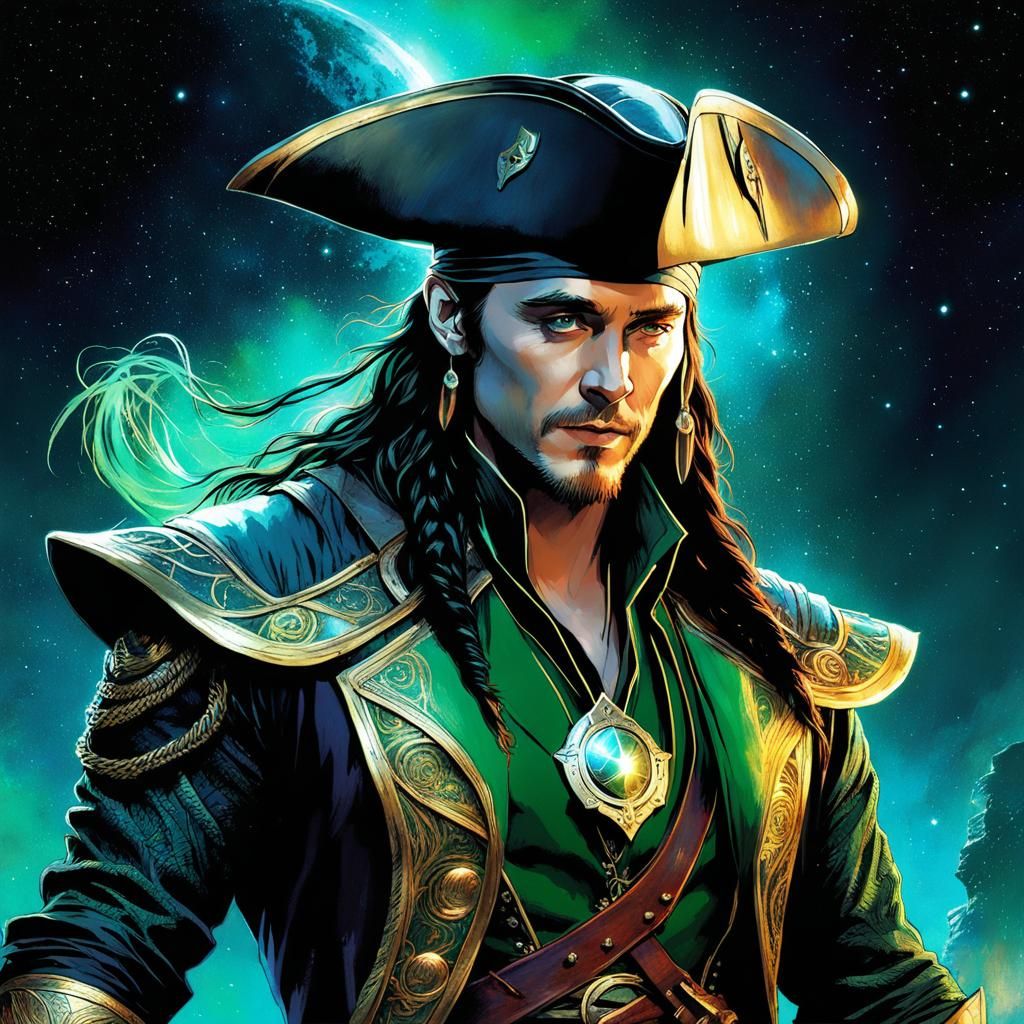 Space Pirate Loki - AI Generated Artwork - NightCafe Creator