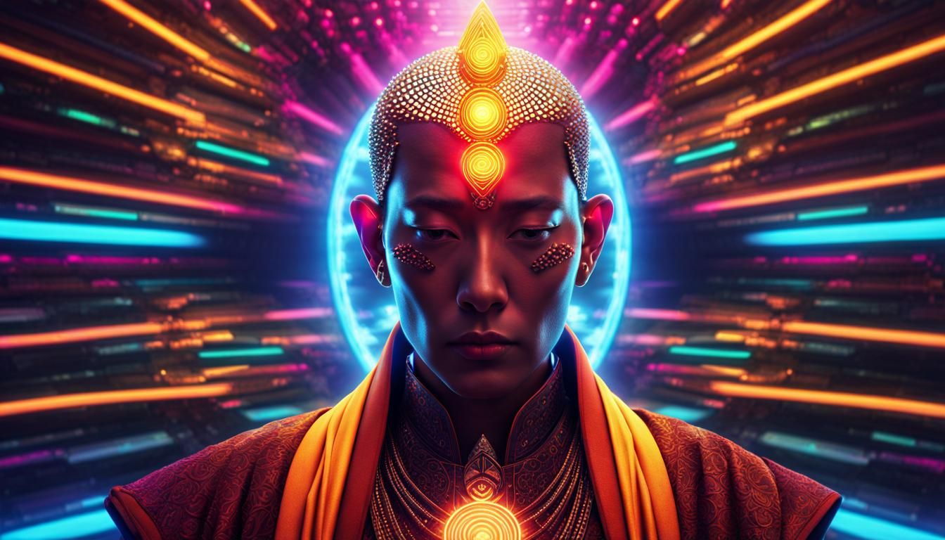 Stargate Monk - AI Generated Artwork - NightCafe Creator