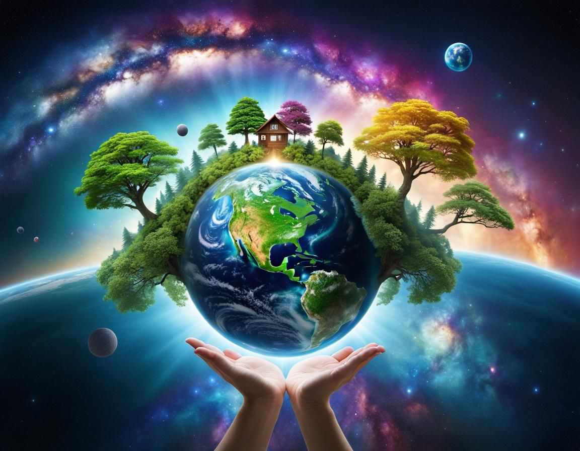 One Earth, One Home - AI Generated Artwork - NightCafe Creator