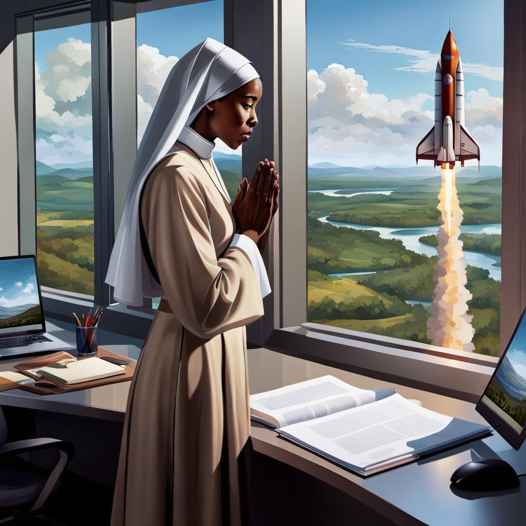 Working, Praying - AI Generated Artwork - NightCafe Creator