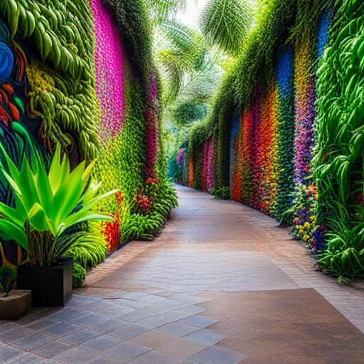 Garden - AI Generated Artwork - NightCafe Creator